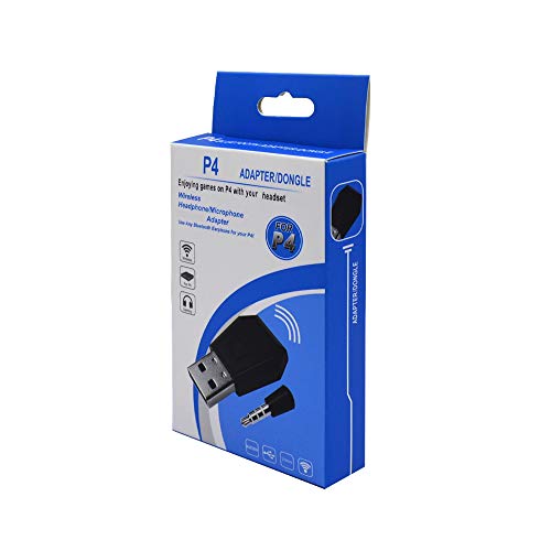 KenSera Wireless Adapter, Mini USB BT 4.0 Adapter Dongle Receiver Transmitter with Wireless Microphone for Playstation 4 Controller PS4 Wireless Headset