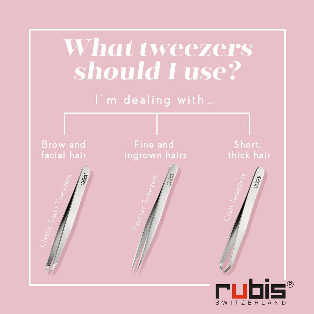 Rubis Tweezers, Classic Satin, Tiffany 1K1618,Rubis Switzerland Swiss Made World Renowned Precision