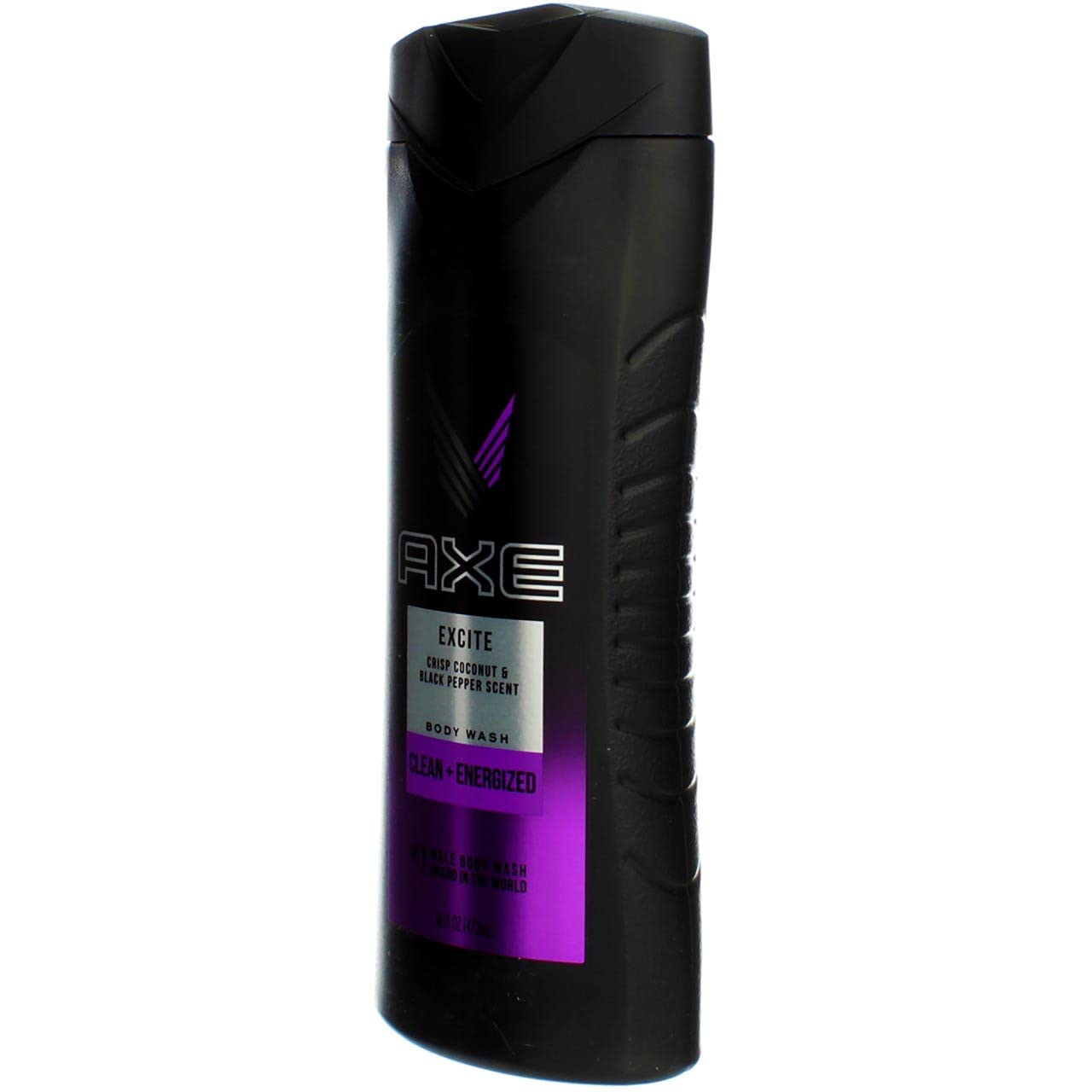 AXE Body Wash 12h Refreshing Scent Excite Crisp Coconut & Black Pepper with 100% Plant-Based Moisturizers 16 oz