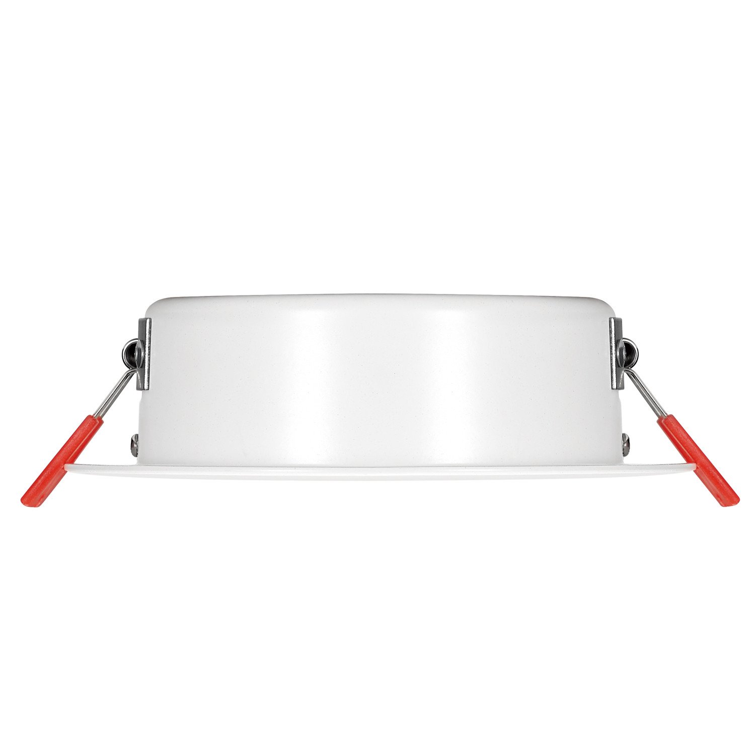 Globe Electric 91127 4" Ultra Slim Swivel LED Integrated Recessed Lighting Kit 4-Pack, 9 Watts, Energy Star, IC Rated, Dimmable, Wet Rated, White, 4.25" Hole Size, LED Recessed Light, Bathroom Lights