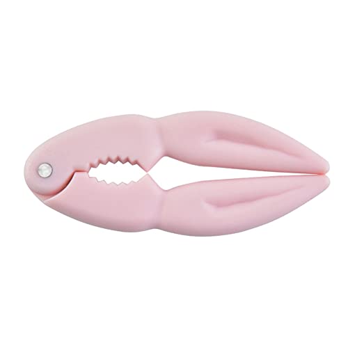 AKOAK 1 Count Creative Crab Crackers Sheller Home Convenient To Eat Crab Tools Walnut Nut Sheller Multifunctional Kitchen Seafood Tools (Pink)