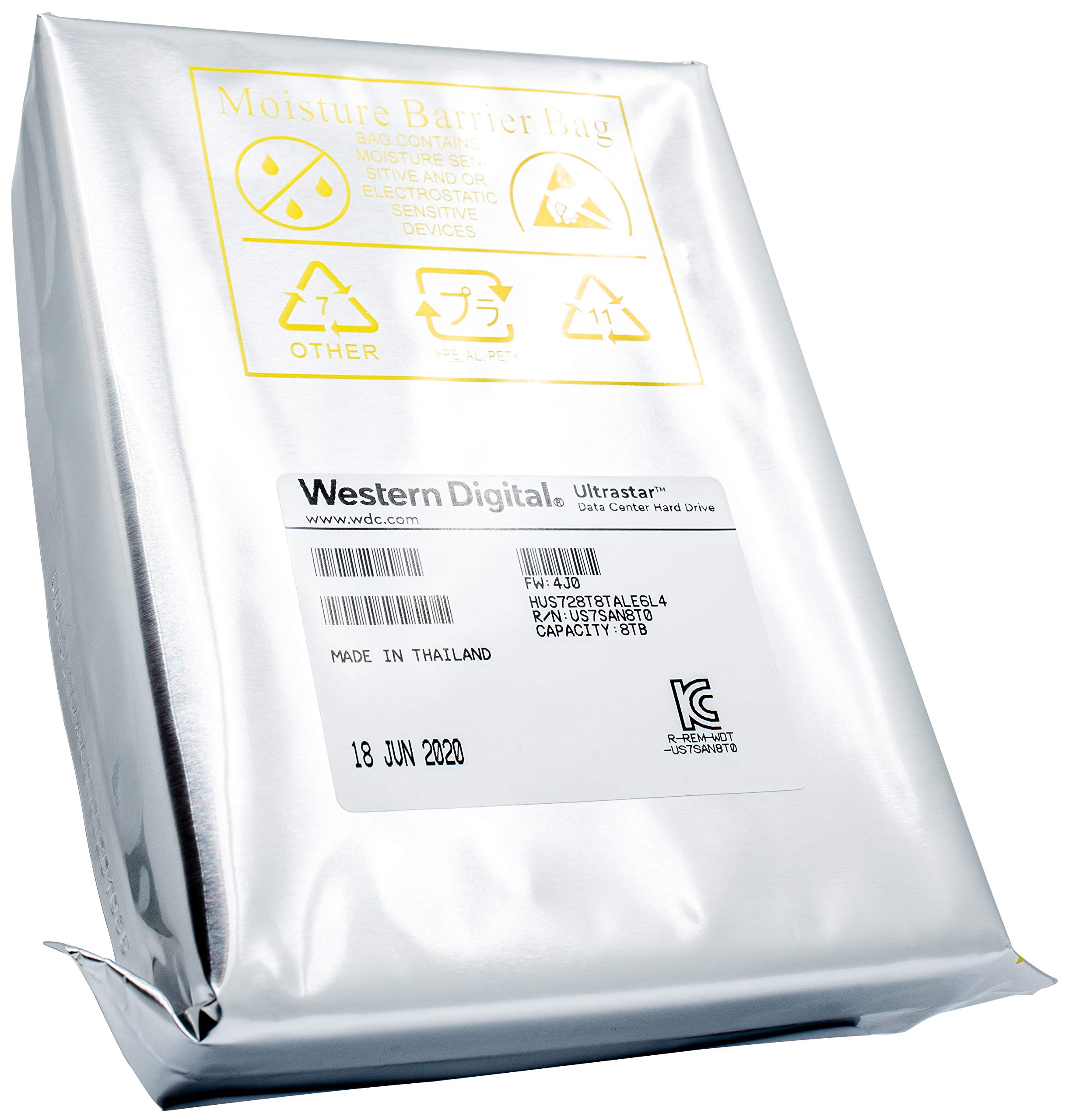 HGST WD Ultrastar DC HC320 8TB 7200 RPM SATA 6Gb/s 3.5-Inch Enterprise Hard Drive (HUS728T8TALE6L4)