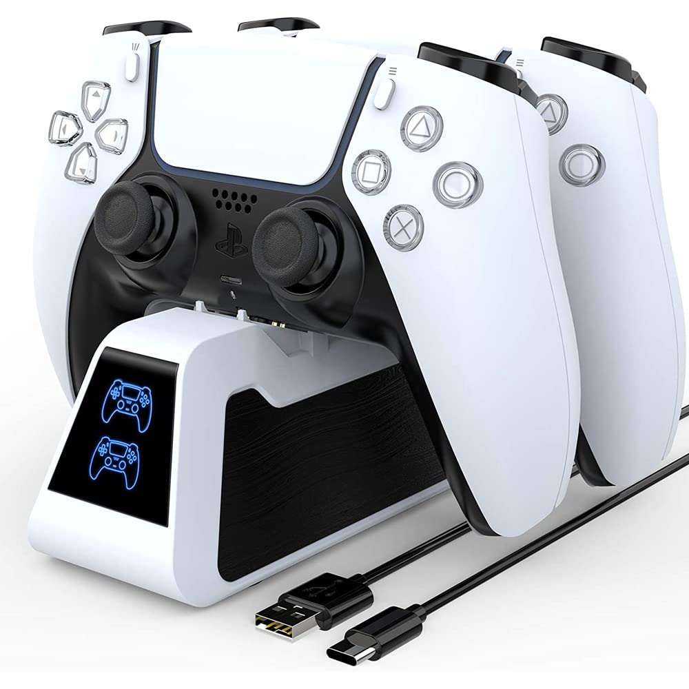 axGear PS5 Controller Charger for Playstation 5 DualSense Fast Charging