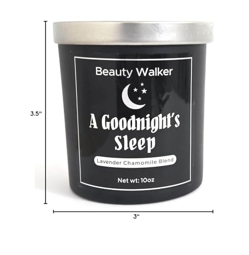 Beauty Walker A Goodnight's Sleep Candle - Lavender Chamomile 100% Natural Organic Soy Wax