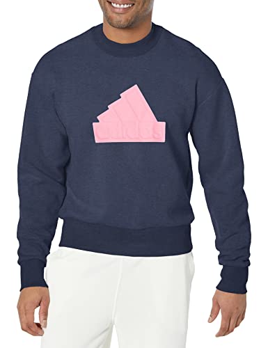 adidas Men's Future Icon Badge of Sport Crewneck, Ink, Medium