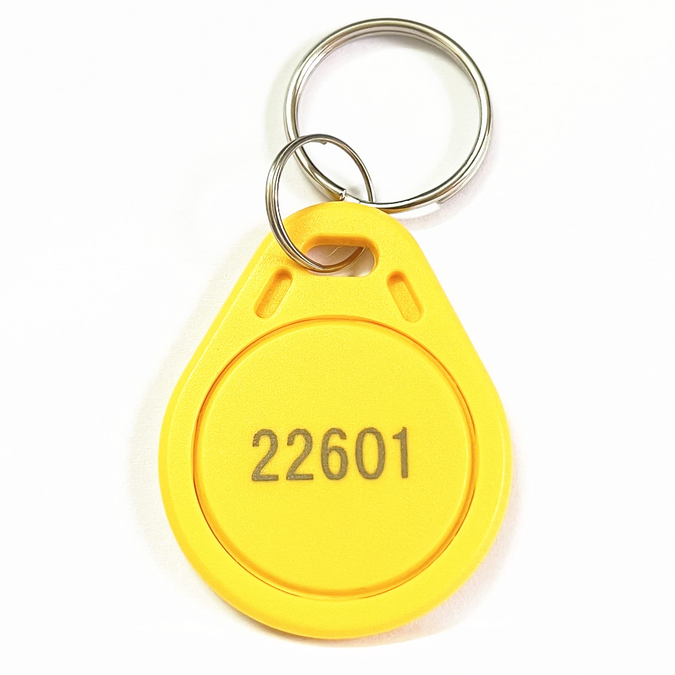 Quentin 100pcs Thin 26 Bit Proximity Key Fobs Weigand Prox Keyfobs Compatable with ISOProx 1386 1326 H10301 Format Readers. Works with The vast Majority of Access Control Systems(Yellow)