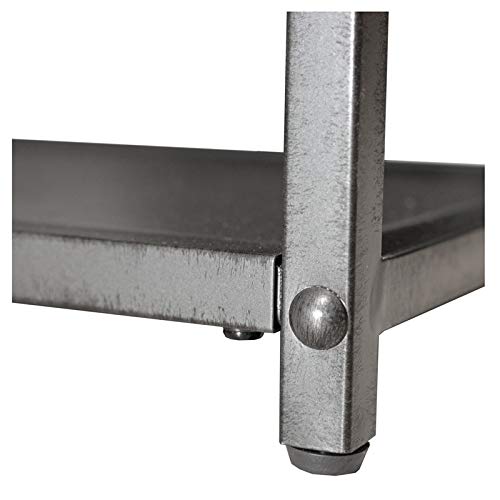 Furniture of America Zin Industrial Metal 6-Shelf Bookcase in Powder Coated Gray