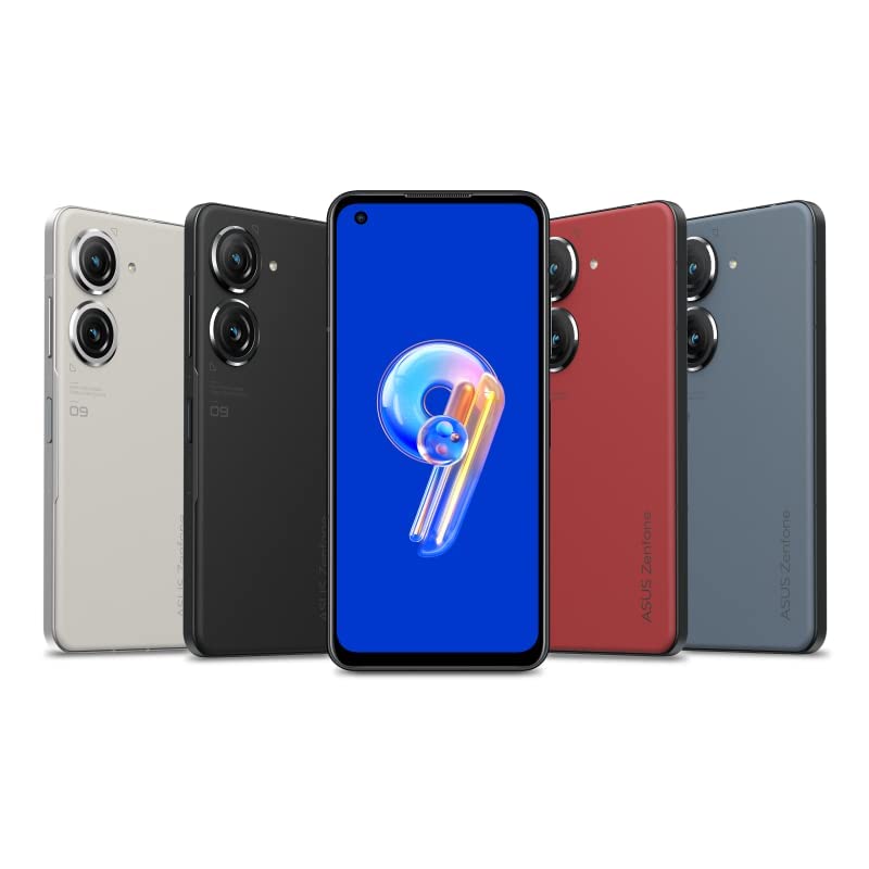 ASUS Zenfone 9 5G 128GB 8GB RAM Factory Unlocked (GSM Only | No CDMA - not Compatible with Verizon/Sprint) - Red