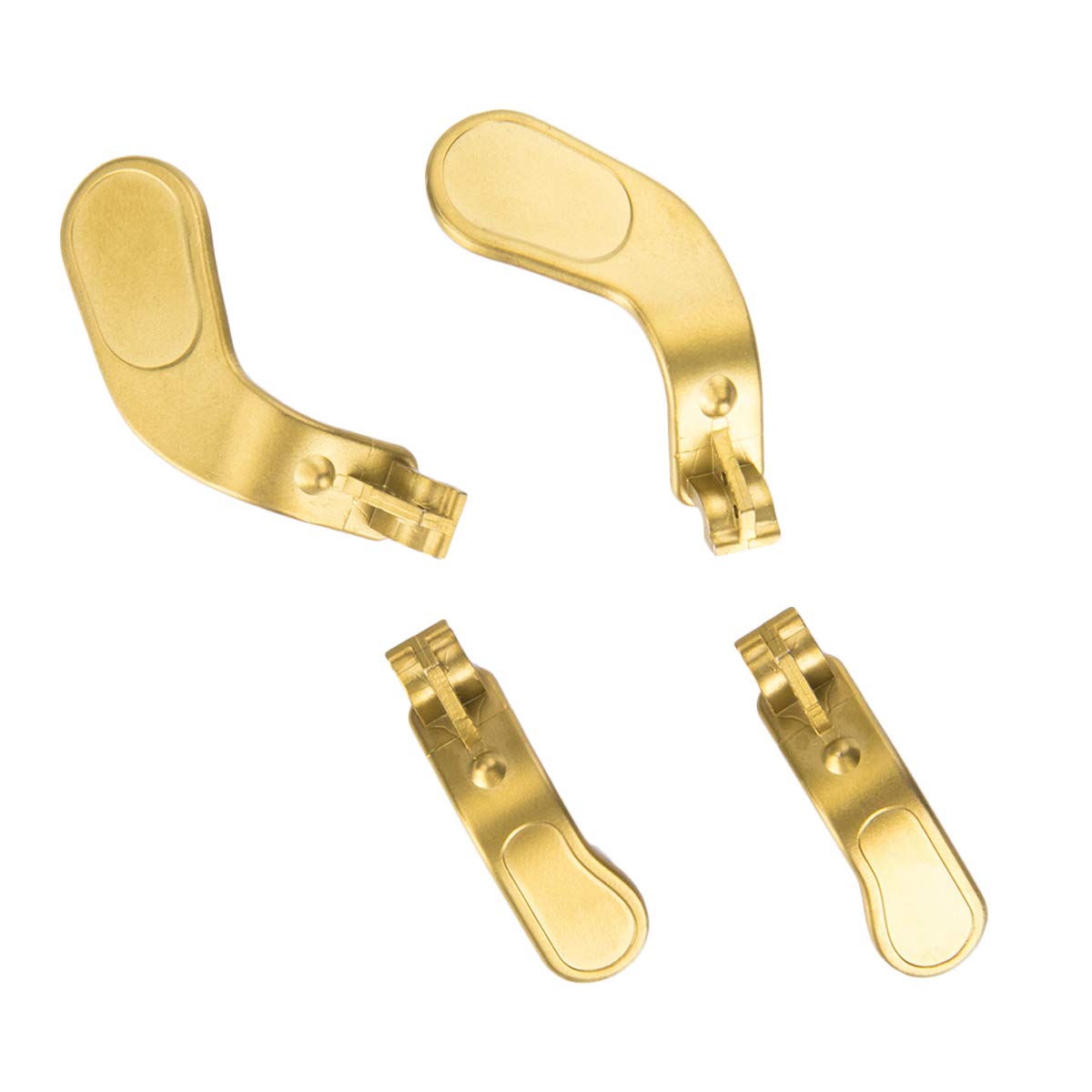 4 PCS Metal Paddles, Stainless Steel Hair Trigger Locks Replacement Parts for Xbox One Elite Controller Series 2 (Gold)