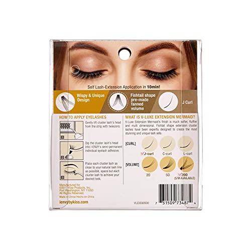 Kiss Vluxe Extension Mermaid Short Individual Lashes (1 PACK)