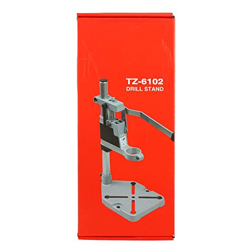 Adjustable Drill Press Stand for Drill Workbench Repair Tool Universal Bench Clamp Support Tool, Drill Press Table, Drill Stand for Hand Drill Single Hole Aluminum Base (1 Mounting Hole)