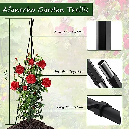 π¨πππππππ 2Packs Trellis for Climbing Plants Outdoor and Indoor, 47.24inch Garden Rustproof Plant Trellis Support Grows Lattice for Indoor Plants Trellis for Potted Flowers Tomatoes, or Vines