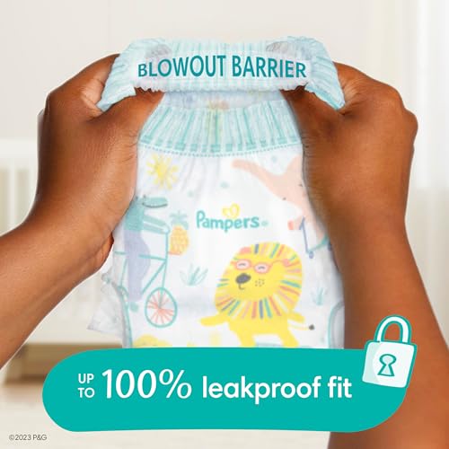 Pampers Easy Ups and Baby Wipes - Pull On Disposable Potty Training Underwear for Girls and Boys, Size 7 (5T-6T), 84 Count, ONE MONTH SUPPLY with Sensitive Wipes, 6X Pop-Top Packs, 336 Count