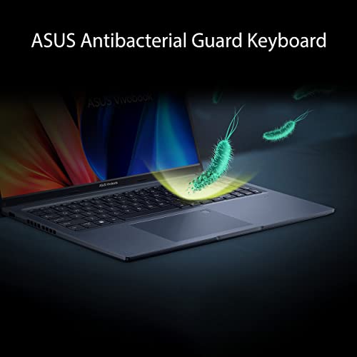 ASUS VivoBook 16X Laptop, 16β WUXGA (1920 x 1200) 16:10 Display, AMD Ryzen 5 5600H CPU, AMD Radeon Vega 7 Graphics, 16GB RAM, 512GB SSD, Fingerprint Sensor, Windows 11 Home, Quiet Blue, M1603QA-ES54