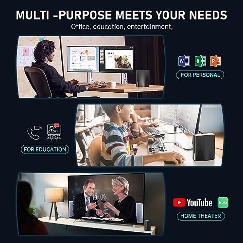 ACEMAGIC Mini PC Intel i7-11800H(8C/16T up to 4.6GHz) 16GB DDR4 512GB SSD, Mini Desktop Computers Support 4K Triple Display/USB3.2/Type C/HDMI/WiFi6/BT5.2, Mini Gaming PC for Office,Business,Home