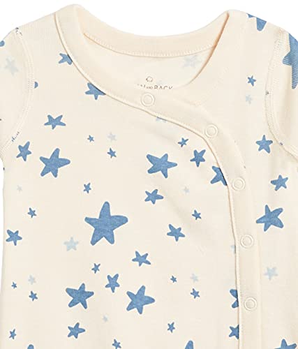 Moon and Back by Hanna Andersson Unisex Babies' Romper Pants, Pack of 2, Light Blue, 0-3 Months