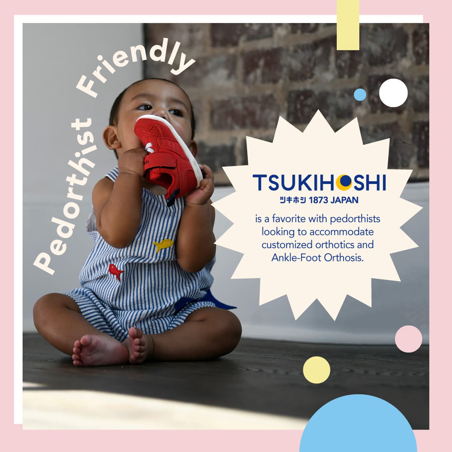 TSUKIHOSHI 2510 Racer Strap-Closure Machine-Washable Baby Sneaker Shoe with Wide Toe Box and Slip-Resistant, Non-Marking Outsole - Gray/Sea, 3.5 Infant (0-12 Months)