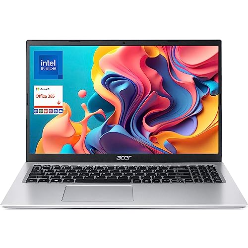 Acer 2023 Newest Aspire 1 Slim Laptop, 15.6" Full HD Display, 12GB Memory, 640GB SSD Storage, Intel Dual-core Processor, Ethernet Port, HDMI, Type-C, Windows 11 Home S, 1 Year Microsoft 365 Included