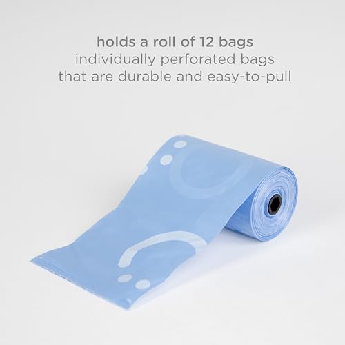 Ubbi Retractable On the Go Bag Dispenser for Baby Travel, Diaper Bag Accessory Must Have for Newborn, Helpful Baby Item, Baby Gift, Gray