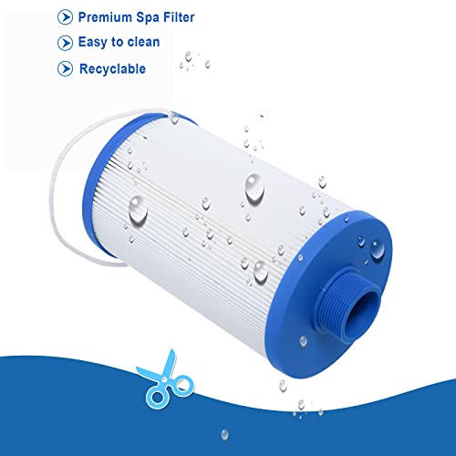 303279 Spa Filter Compatible with Watkins ๐ฏ๐ฌ๐ฏ๐ฎ๐ณ๐ต, ๐๐-๐ฎ๐ฐ๐ฌ๐ฎ, PFF42TC-P4, 78460, SD-01322, 5CH-37, LSX1057 Free Flow and Lifesmart Hot Tub Filter, 1 1/2" MPT Finer Thread Spa Filter - 2 Packs