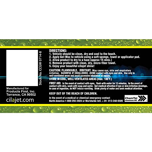 Cilajet Care Gel-Wax|Best Mirror Shine|Super Gloss|Superior Showroom Shine|Car-Truck-Motorcycle-Boat|Quick Apply| 8 oz. Container|