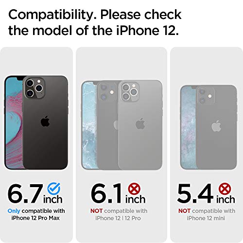 Spigen Slim Armor CS Designed for iPhone 12 Pro Max Case (2020). - Black