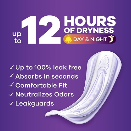 Always Discreet Incontinence Pads for Women and Postpartum Pads, Ultimate Extra Protect, 26 CT, up to 100% Bladder Leak Protection