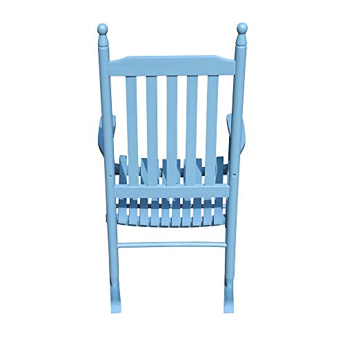 Aoyom Relax in Style with Our Beautifully Designed Rocker Chair - Perfect for Balconies, Porches, and More (Blue)
