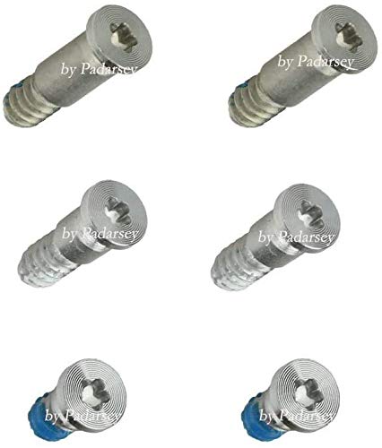 Padarsey Pentalobe Bottom Case Screws +4 Pack Rubber Case Feet+ Pentalobe Screwdriver Compatible for MacBook Pro Retina 13'' A1708 EMC 2978 EMC 3164 2016-2017, A2159 A2289 A2338 (Silver)
