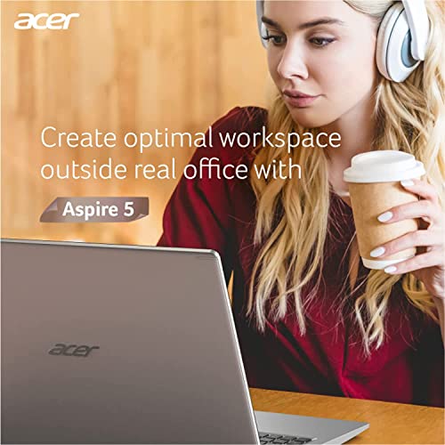 acer Aspire 5 Laptop, 17.3" FHD Display, Intel Core i7-1165G7 Processor, 32GB RAM 1TB PCIe SSD, Fingerprint Reader, Backlit Keyboard, Webcam, WiFi, Bluetooth, Windows 11 Home, Silver