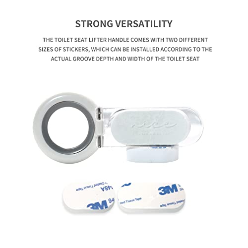 4 PCS Toilet Seat Lifter Handle, Toilet Lid Lifter for Bathroom Hotel Home Avoid Touching Toilet Cover Multi Function Cover Lifter for Toilet