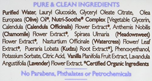 Babo Botanicals Calming 3-in-1 Face, Hand & Body Cleansing Wipes - with French Lavender & Meadowsweet - For Babies, Kids & Adults with Sensitive Skin - 30 ct.