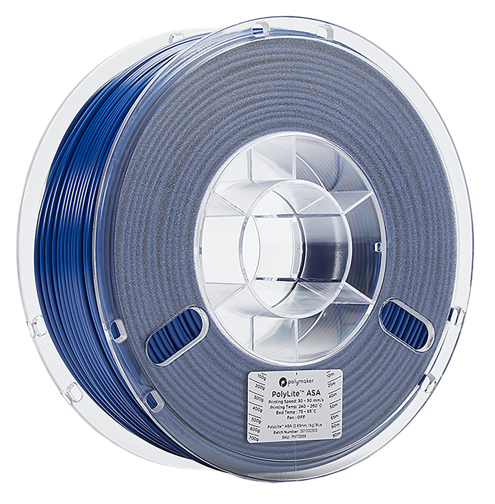 Polymaker ASA Filament 1kg Spool UV Resistant, PolyLite ASA 3D Printer Filament, Print with Openning 3D Printers Only - 2.85mm(3mm), Blue