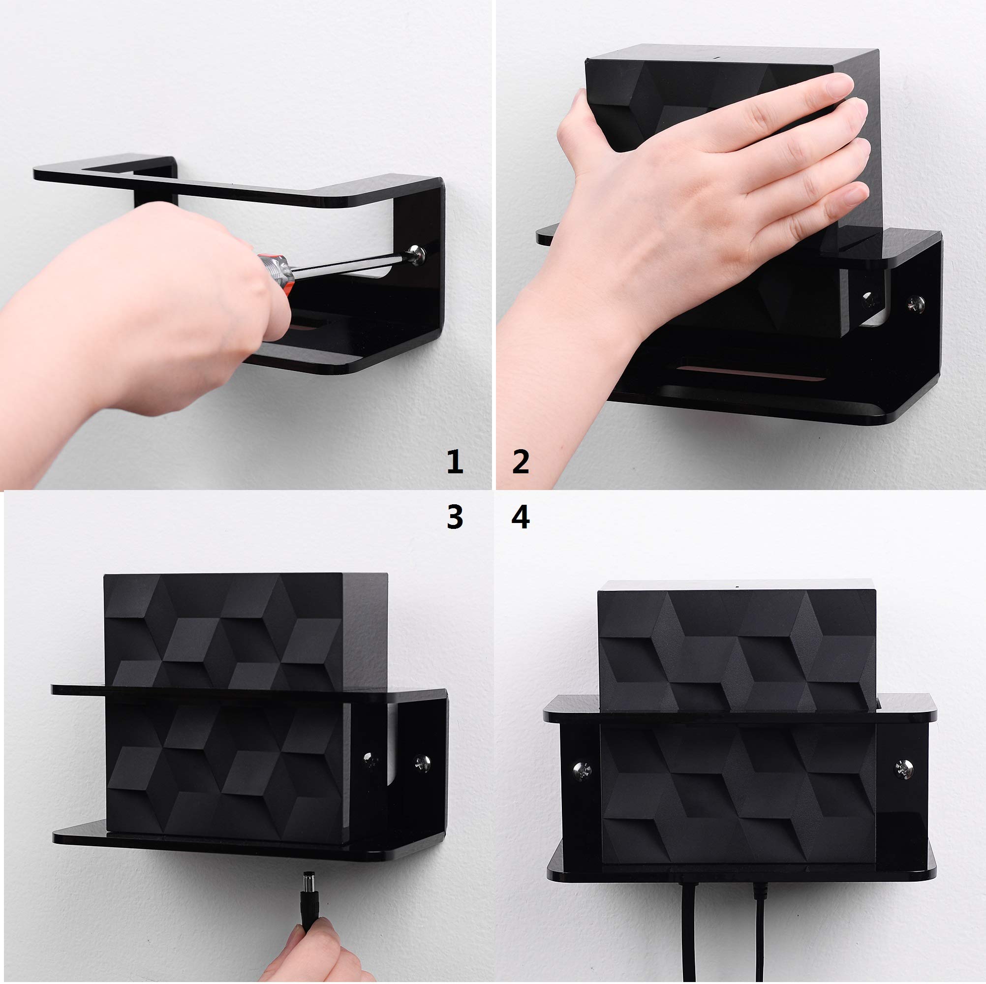 OkeMeeo Wall Mount for NETGEAR Nighthawk Mesh WiFi 6 - Holder for (MR60) and Mesh WiFi 6 Satellite (MS60) for Nighthawk MK64, MK63S, MK63 and MK62 (2 Pack)