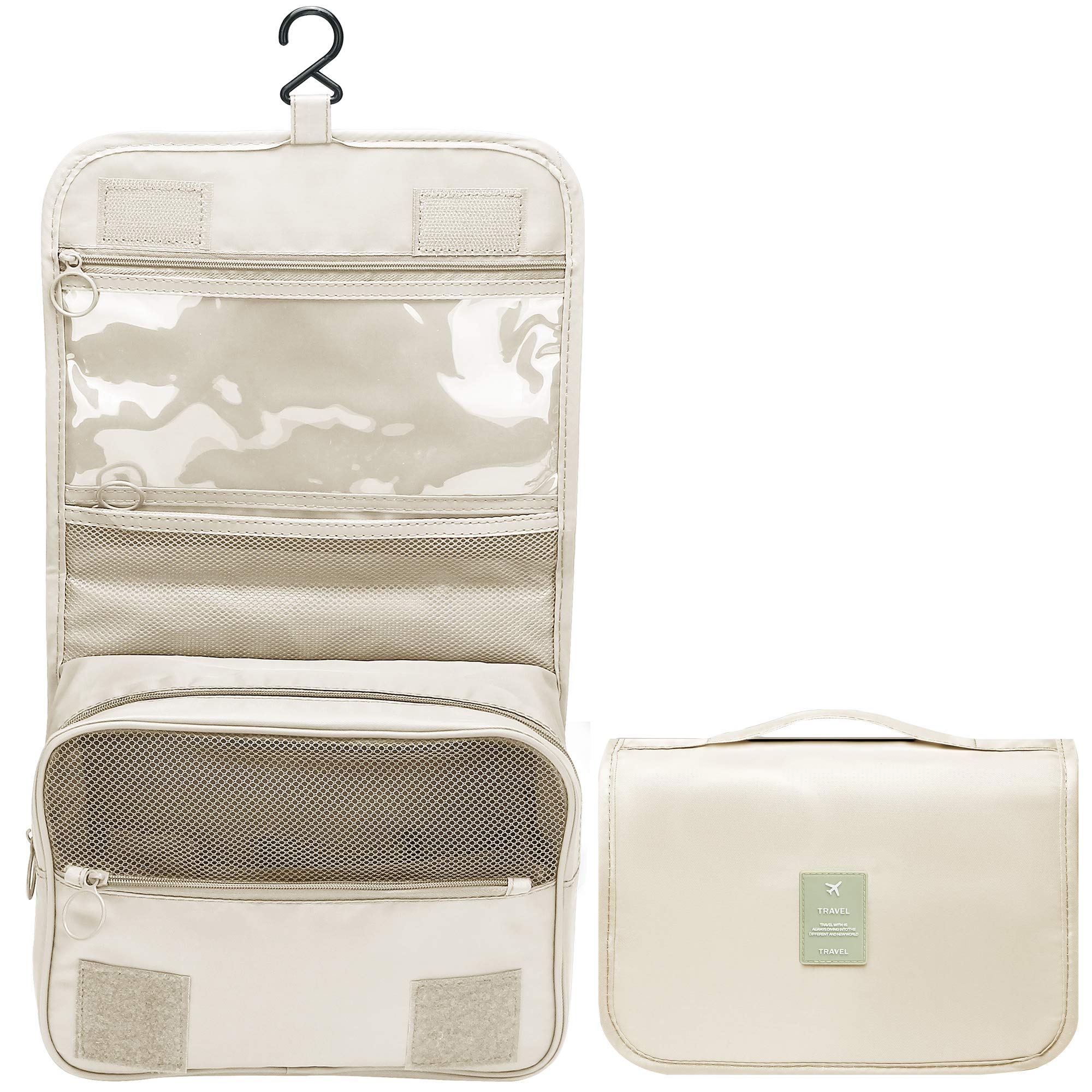 SELLYFELLY Hanging Toiletry Bag for Travel Cosmetic Makeup Organzier Waterproof Bathroom Shower Bag for Women and Men