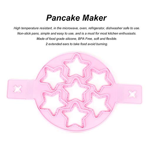 2Pcs Pancake Mold Maker Reusable Silicone Egg Ring Non-stick Fried Egg Cooker Pan Flip Mold DIY Kitchen Cooking Tool