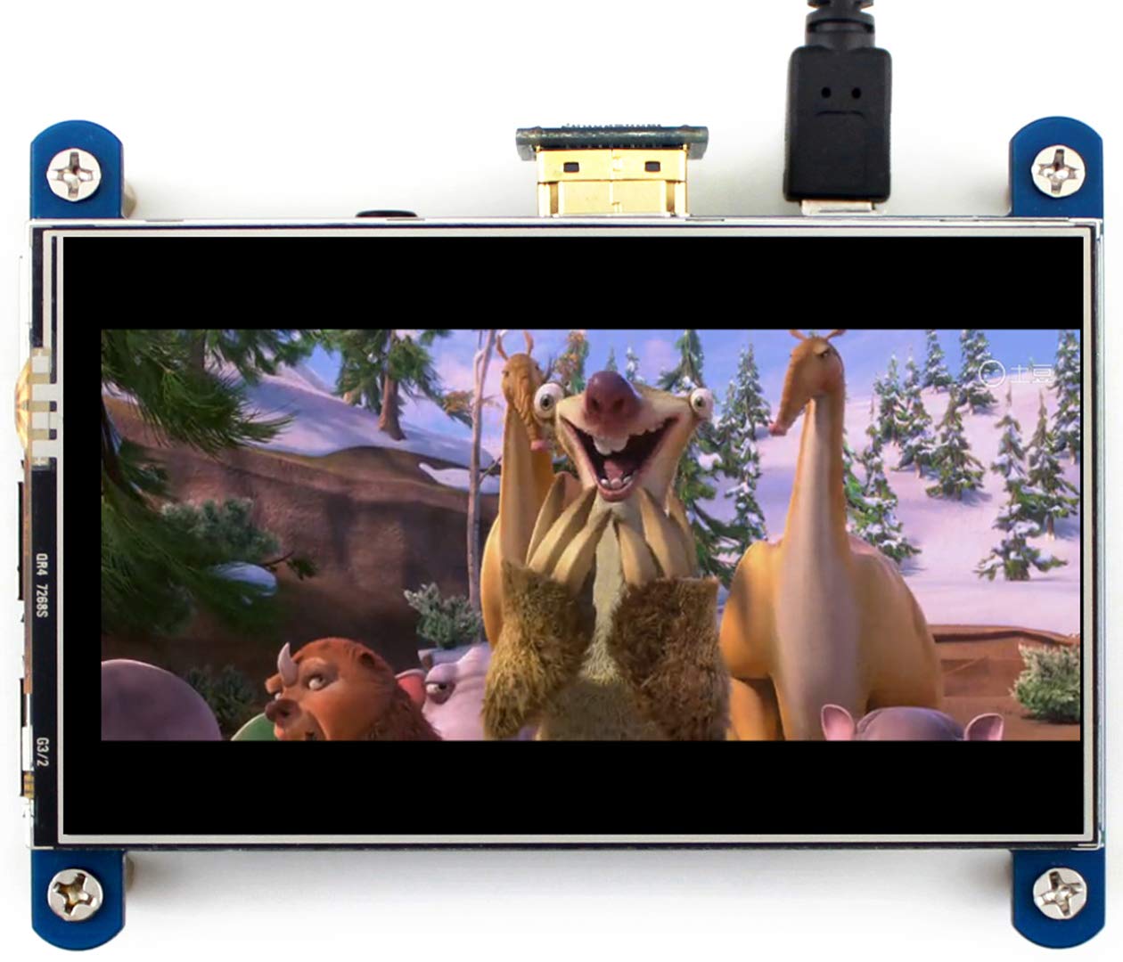 waveshare 4 inch HDMI LCD IPS Display 800x480 Resolution Resistive Touch Screen HDMI Interface for Raspberry Pi 4B/3B+/3B/2B/B+/A+/Zero W,Support Raspbian/Ubuntu/Kali/Retropie