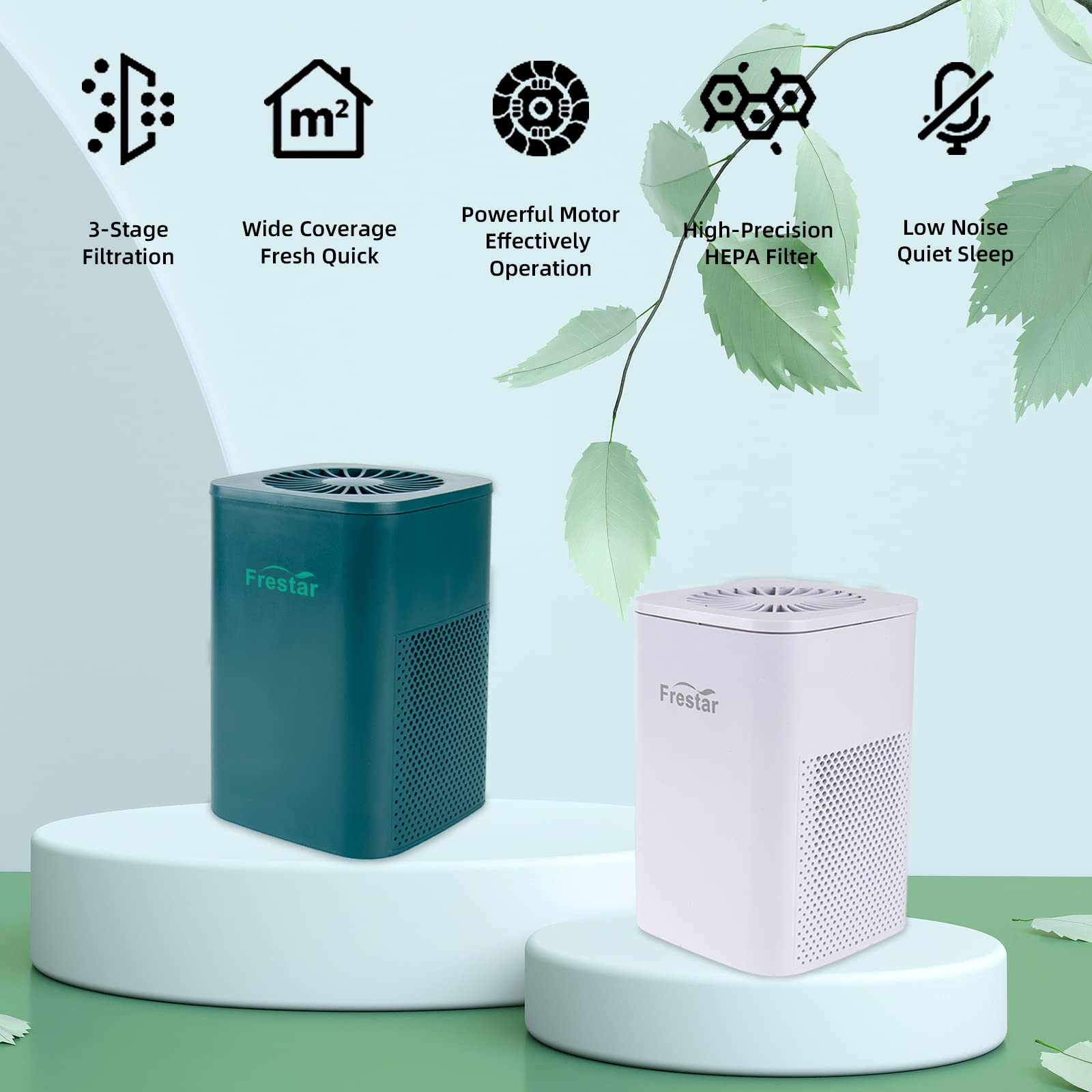 HEPA Filter Compatible with Frestar Small Air Purifier, Replacement HEPA Filter, Air Filter, 1 Pack