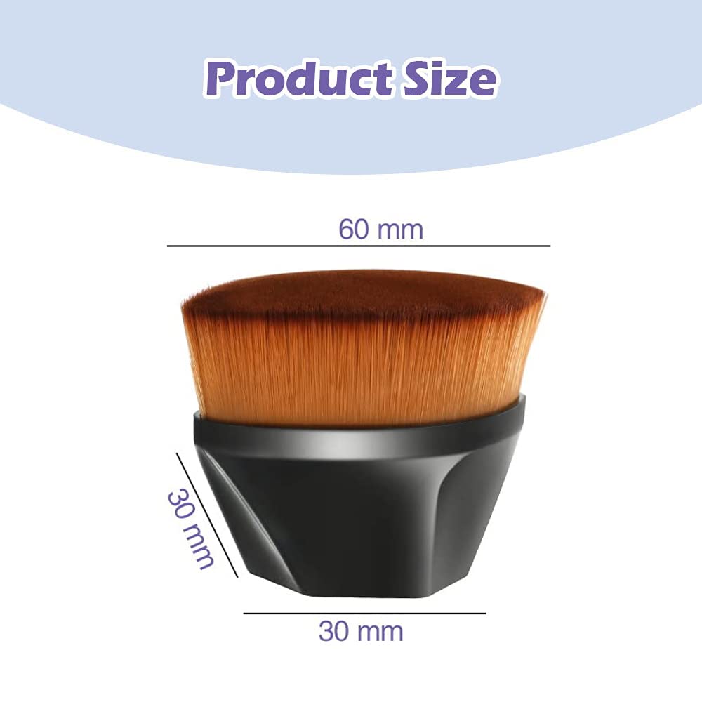 4 Pack Kabuki Makeup Brush,Foundation Brush for Liquid Makeup,Suitable for Mixed Liquid, Cream or Flawless Powder Cosmetics,Multifunctional Makeup Brush