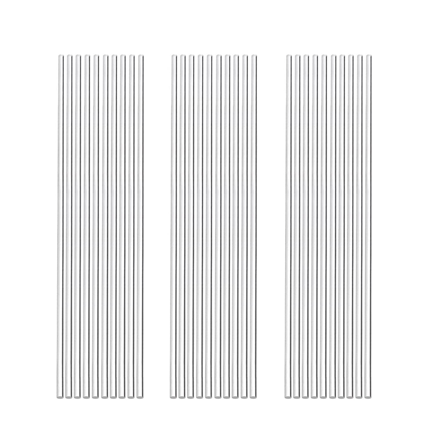 30pcs 1/8 x 12in Acrylic Dowel Rods Sticks, Clear Round Plastic Rods