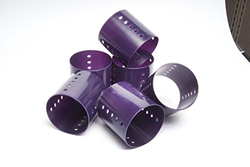 Diane Magnetic Rollers Pack of 6 Hair Rollers for Women and Girls Diameter 3 Inch Purple, 6 Count (Pack of 1)