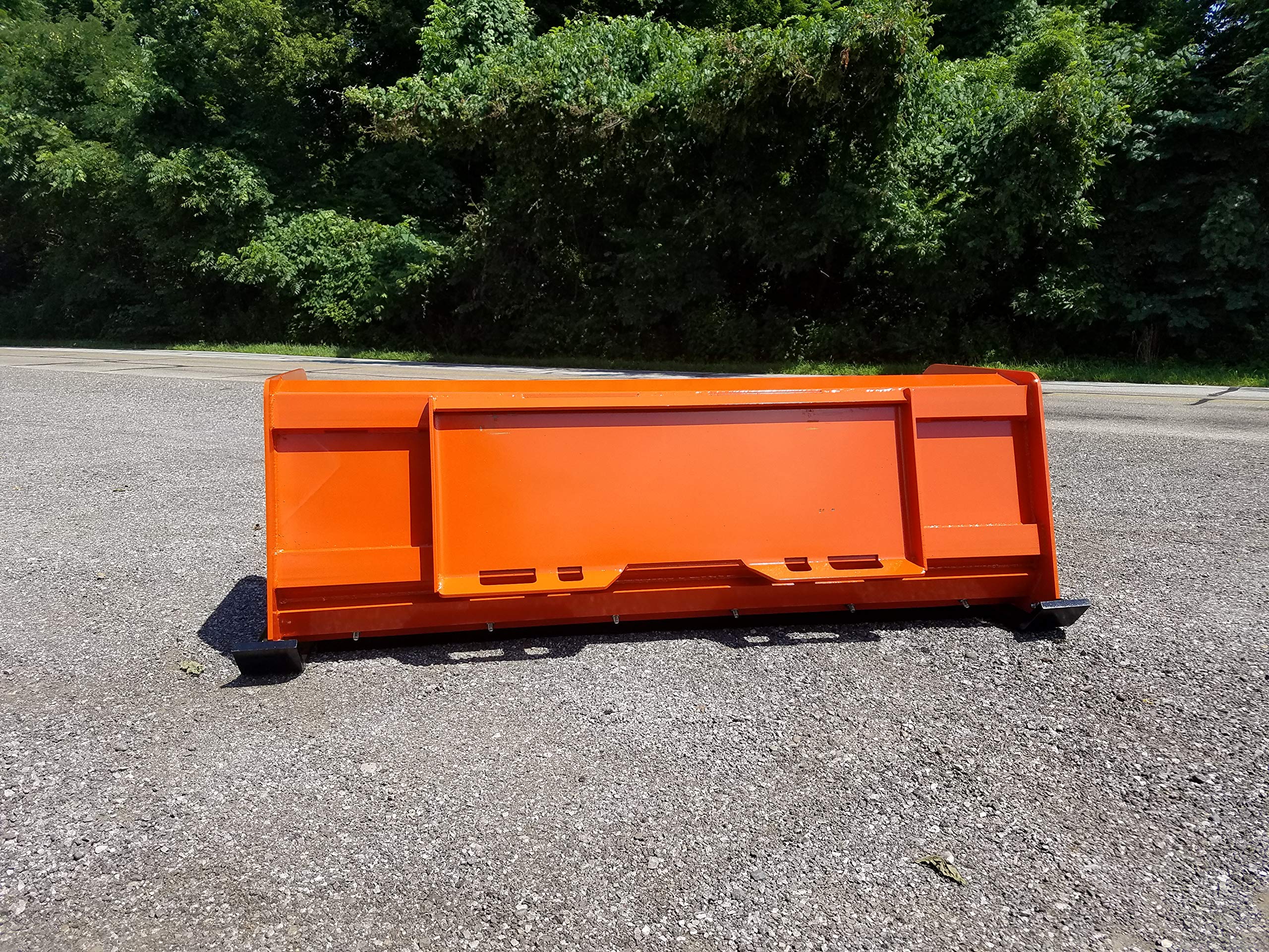 6' XP24 Pullback Skid Steer Snow Pusher Kubota Orange