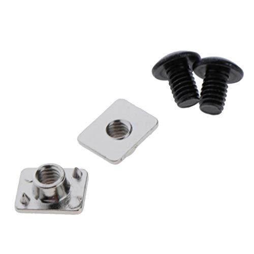 2Pcs Metal Screws Nuts Roller Skates Buckle Strap Screws Replacement Bolts