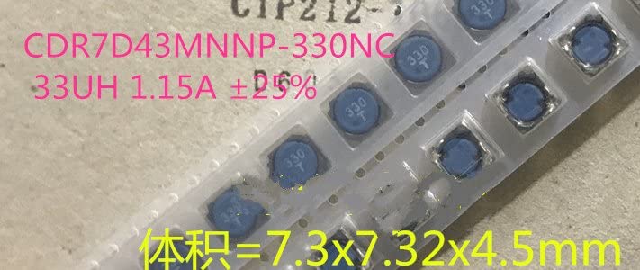 5 PCS CDR7D43MNNP-330NC 33UH 1.15A ±25% CDR6D28MNNP-1R5NC 1.5UH 3A 25% - (Color: CDR6D28MNNP-1R5NC)