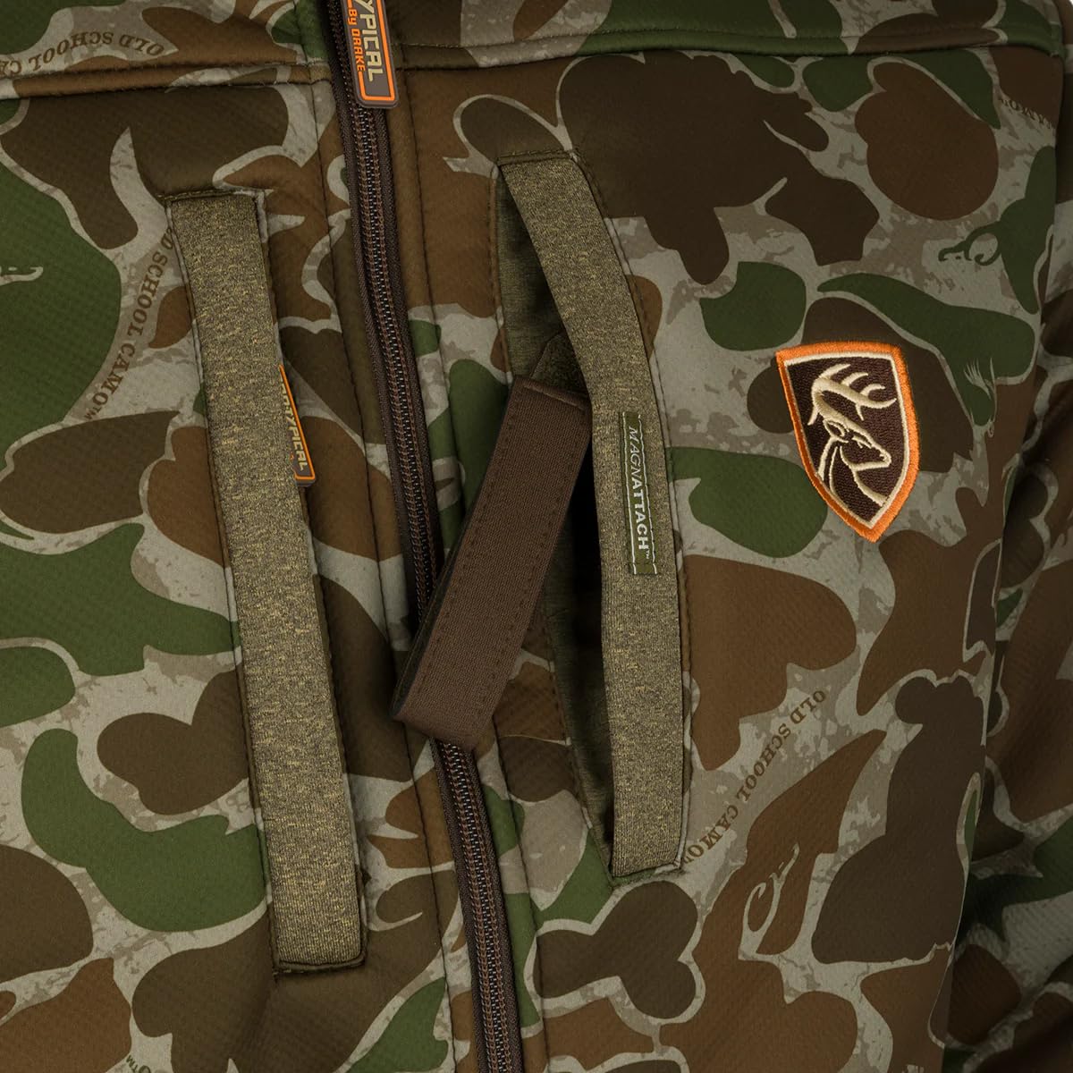 Drake Waterfowl Men's Silencer Full Zip Jacket with Agion, Realtree Edge, Large