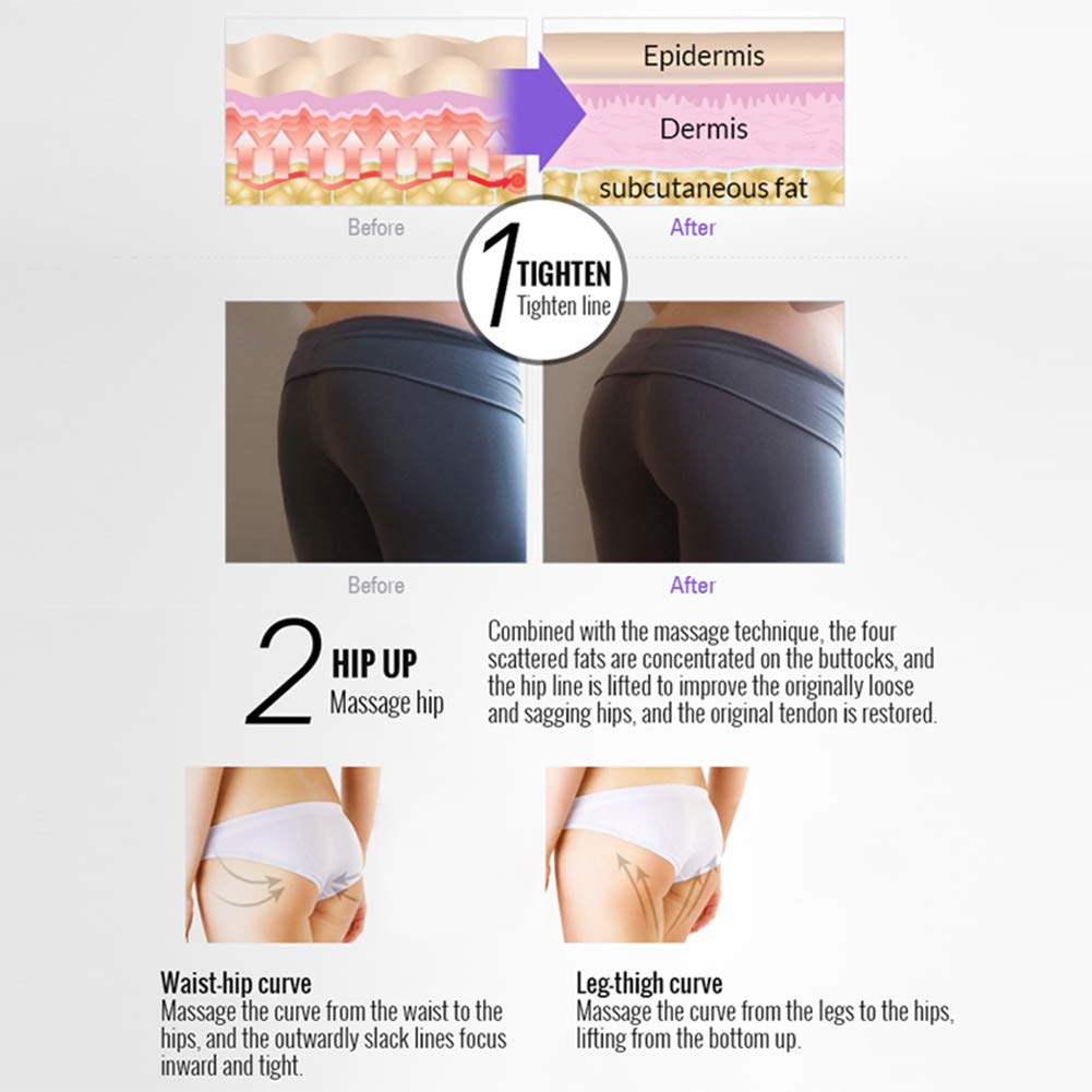 Butt Enhancement Cream, Buttocks Enlargement Enhancer Hip Butt Lifting, Improving Hip Sagging, Hip Dropping, Hip Grain Effective Butt Enlargement Massage Cream 100g