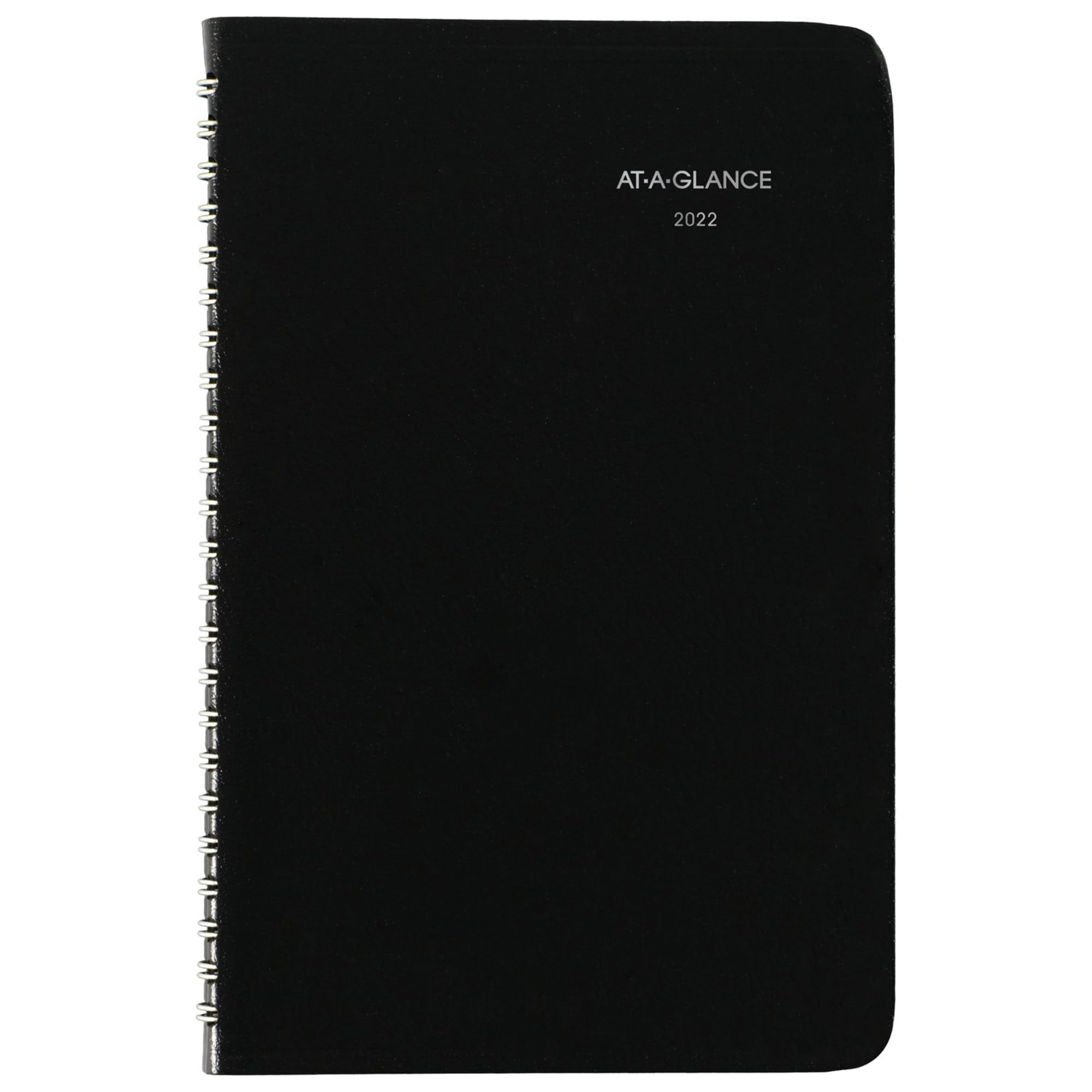 2022 Weekly Appointment Book & Planner by AT-A-GLANCE, 5" x 8", Small, Tabbed Telephone/Address Pages, DayMinder, Black G21000)