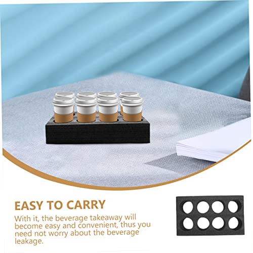2pcs Milk Tea Drink Cup Holder Beverage Cup Carriers Soda Cup Holder Foam Take Out Drink Carrier Outdoor Cup Holder Tool Tray Convenient Cup Holder Drinks Pearl Cotton re-usable