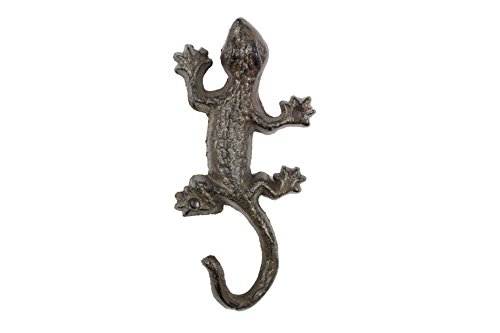 Cast Iron Lizard Hook 6" - Wall Decor Hook - Iron Home Decoration