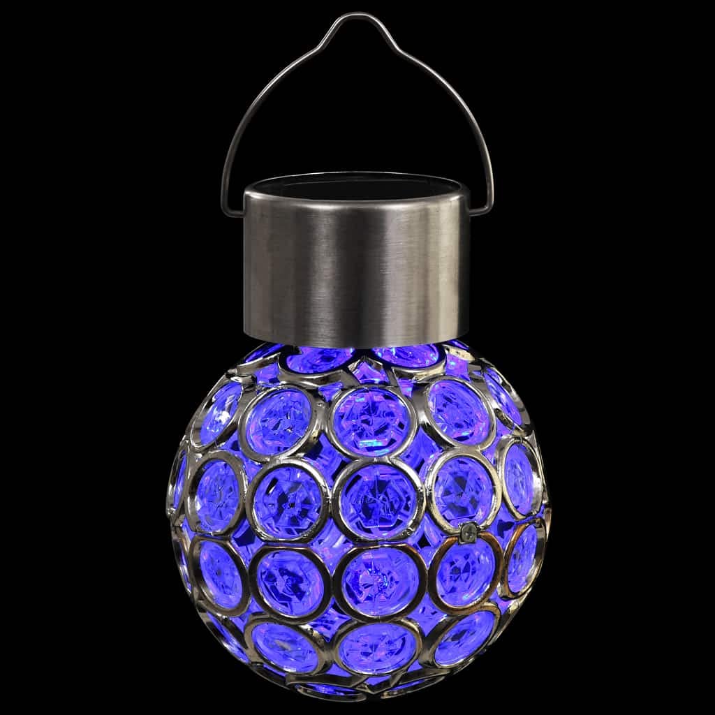 KTHLBRH (Fast Shipments) LED Landscape Ball Lamp Energy Saving for Yard Garden Patio Path Driveway Pathway Home Decoration Hanging Solar Lamps 8 pcs LED Lights RGB